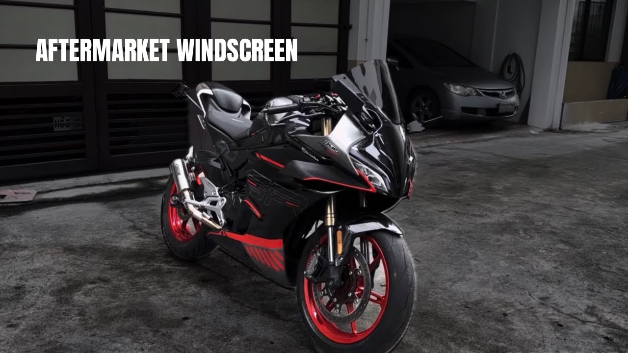 Racing windscreen install on the 450SR, Damn it looks good! - YouTube