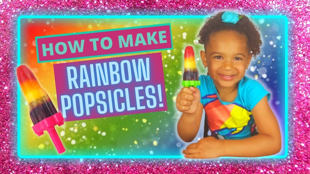How To Make Rainbow Popsicles | DIY Cocomelon Healthy Fresh Fruit Ice ...