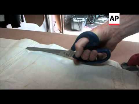 Recycled yacht sails transformed into jackets and bags - YouTube