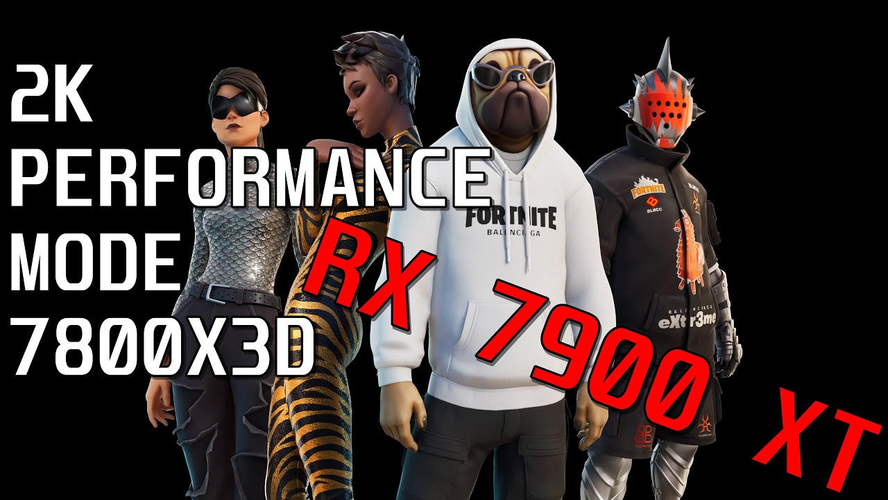 Fortnite - Ryzen 7 7800X3D + RX 7900 XT | 2K | PERFORMANCE MODE - YouTube