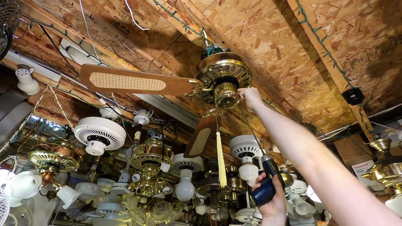 Murray Feiss A-42"PB 42" Ceiling Fan Installation - YouTube