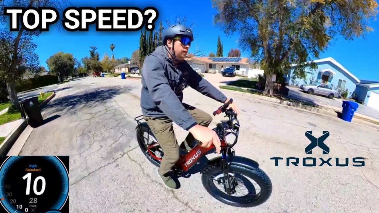 How FAST Troxus Explorer Electric Bike Speed Test - YouTube