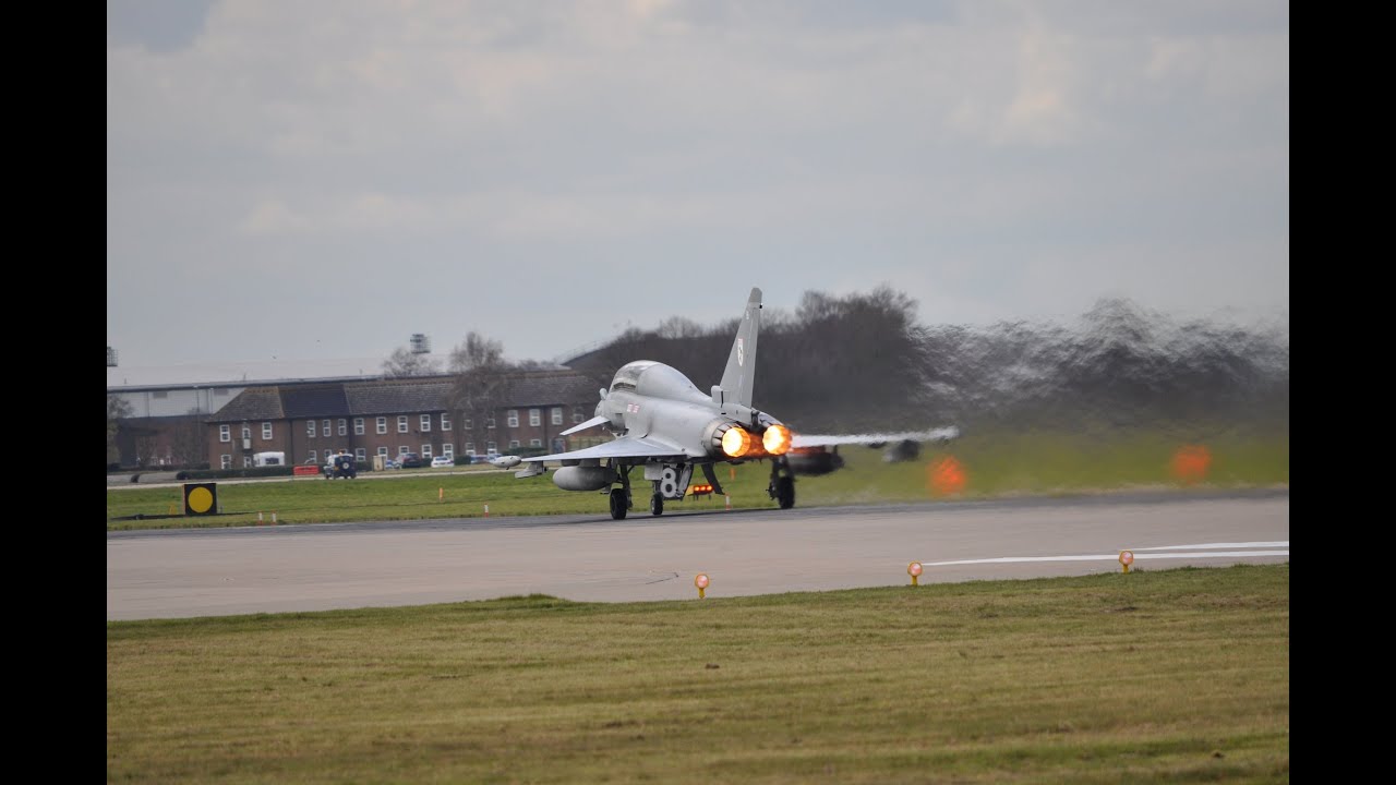 RAF Typhoon QRA practice 5.4.16 - YouTube
