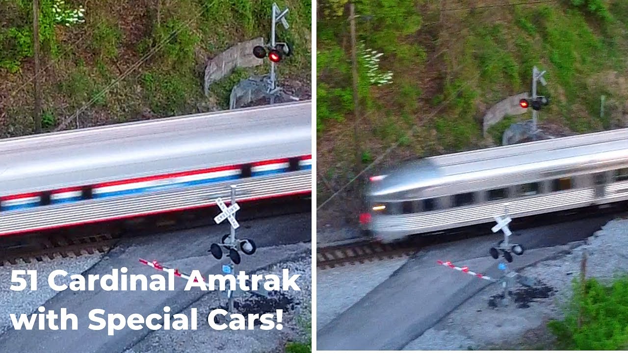 51 Cardinal Amtrak with Amtrak Pacific Bend Sleeper Car & Pullman ...