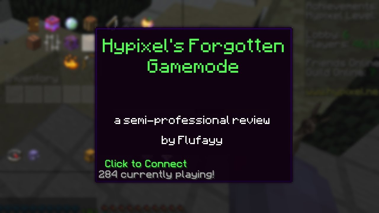 Reviewing Hypixel's Forgotten Gamemode - YouTube