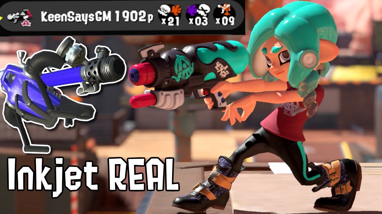 Trying out Annaki Splattershot Nova and Inkjet! (Splatoon 3) - YouTube