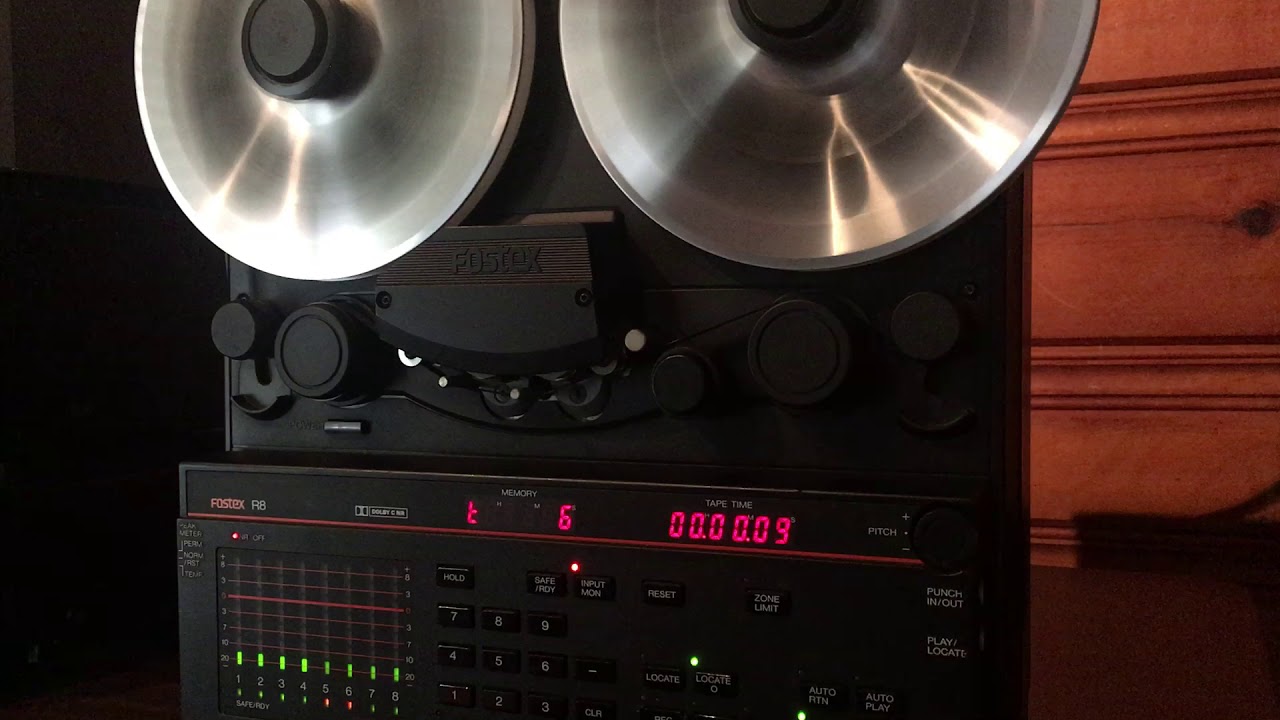 Fostex R8 8 Track Reel to Reel Tape Deck - YouTube