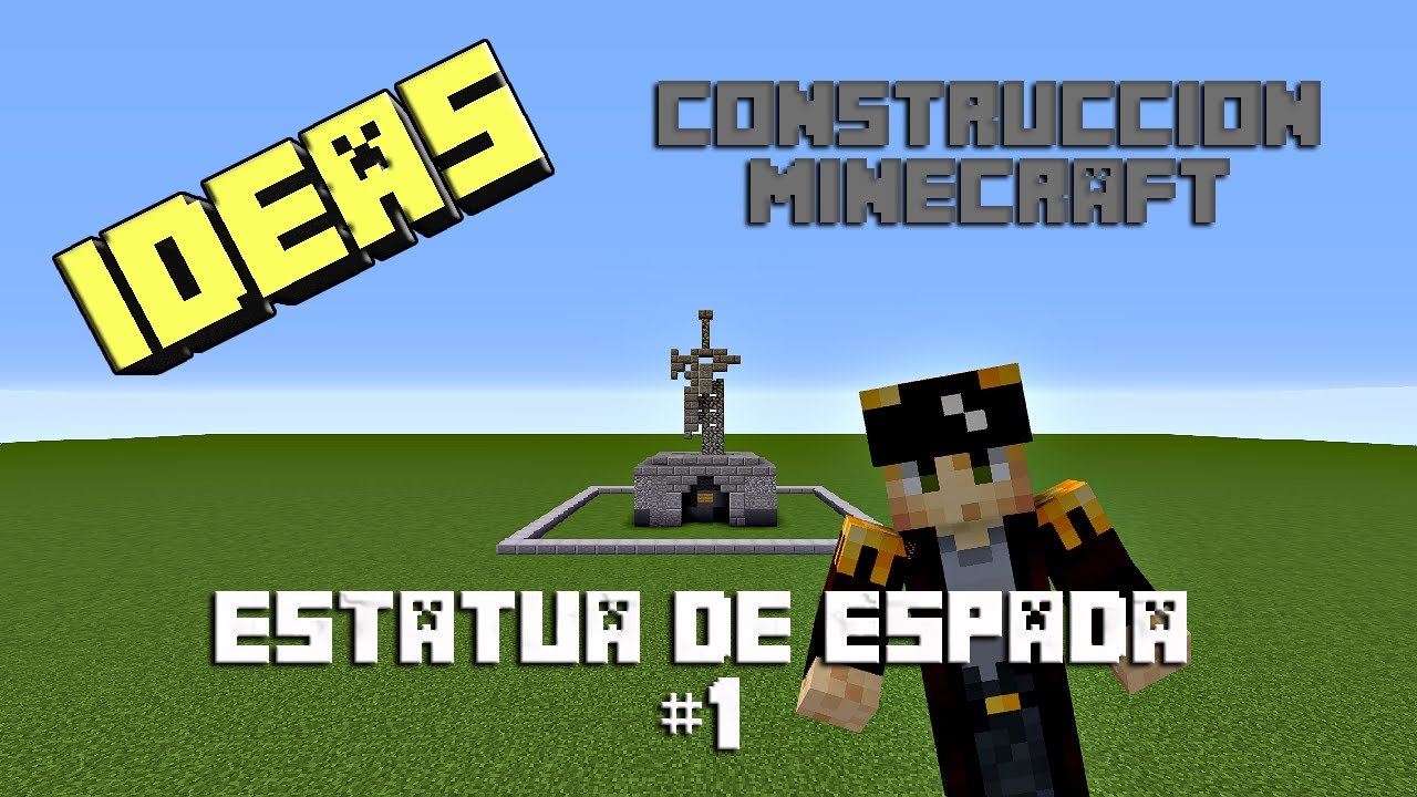 Ideas de Construcción Minecraft - Estatua de Espada #1 - - YouTube