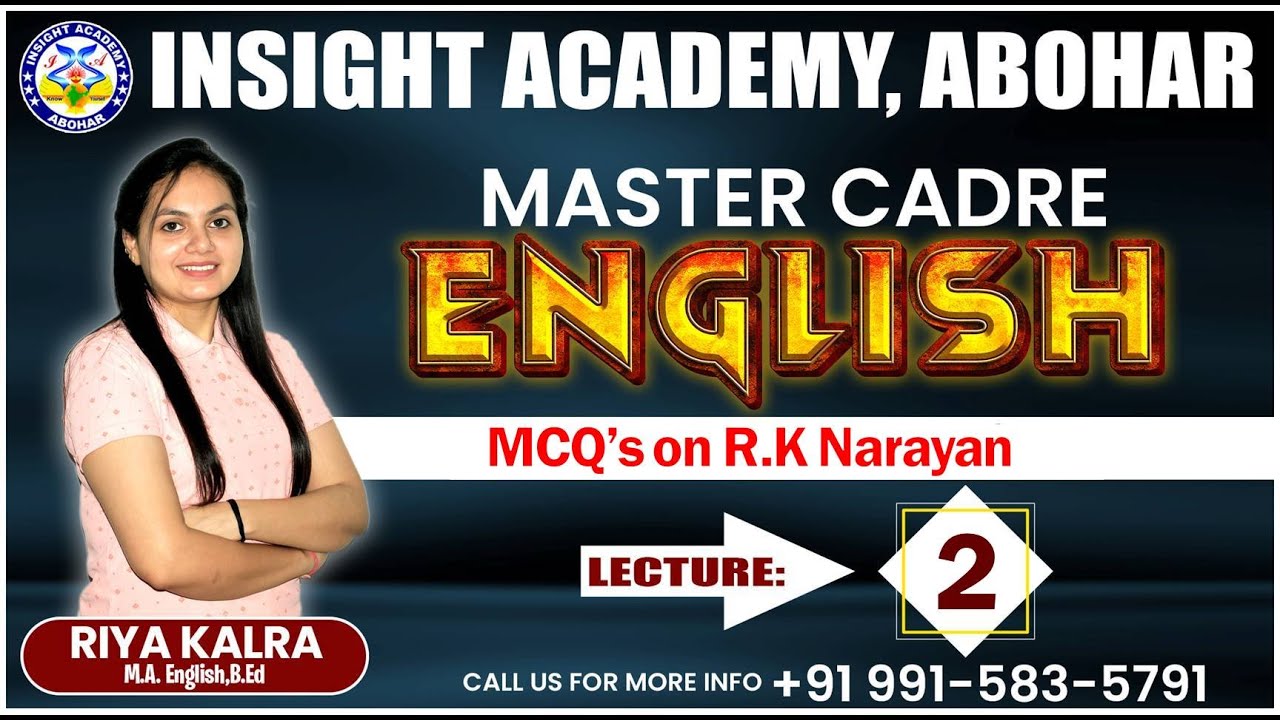 Master Cadre English | MCQ Lecture 2 | Master Cadre English Preparation ...