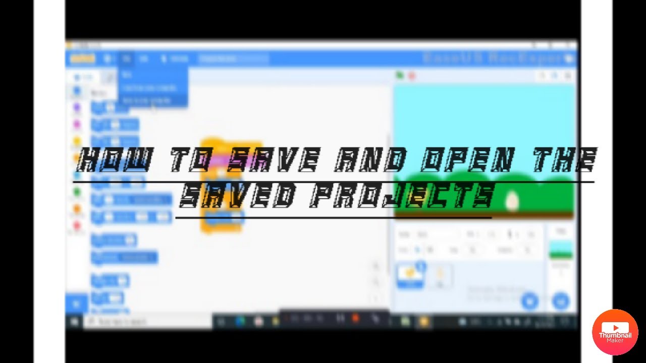 How to save and open the saved projects in Scratch 3 ???? Scratch 3 ...