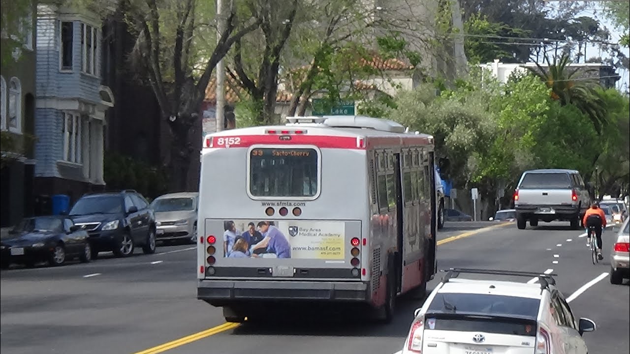 SHORT NEOPLAN RIDE! 2002 Neoplan AN440A - San Francisco MUNI 8152 ...