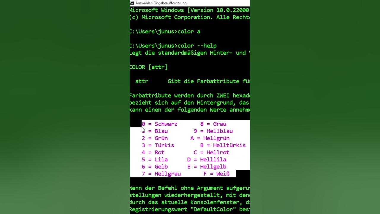 Coole Cmd Tricks Hilfe Cmd Commandline Youtube