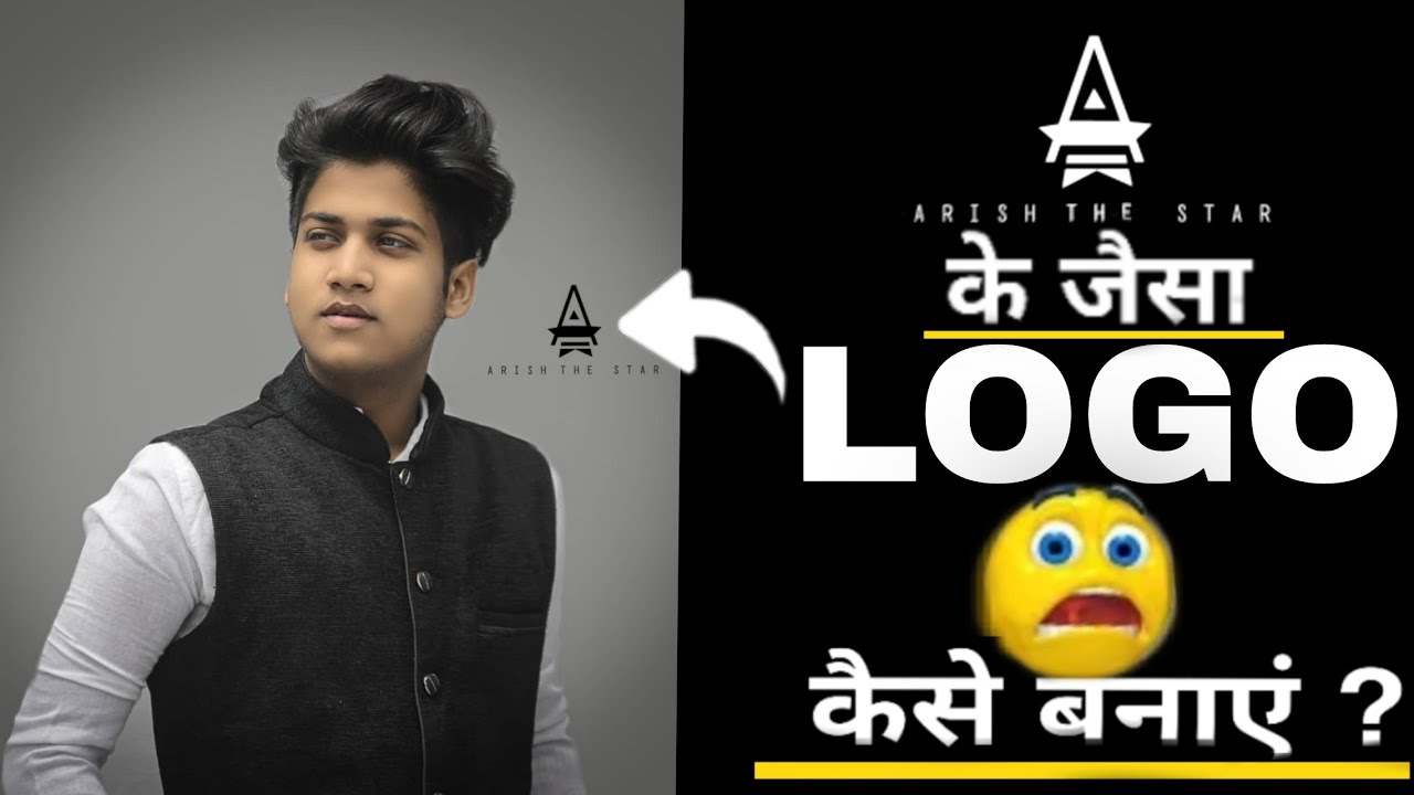 How to make logo like Arish the star ll Picsart TUTORIAL ll 2020 - YouTube