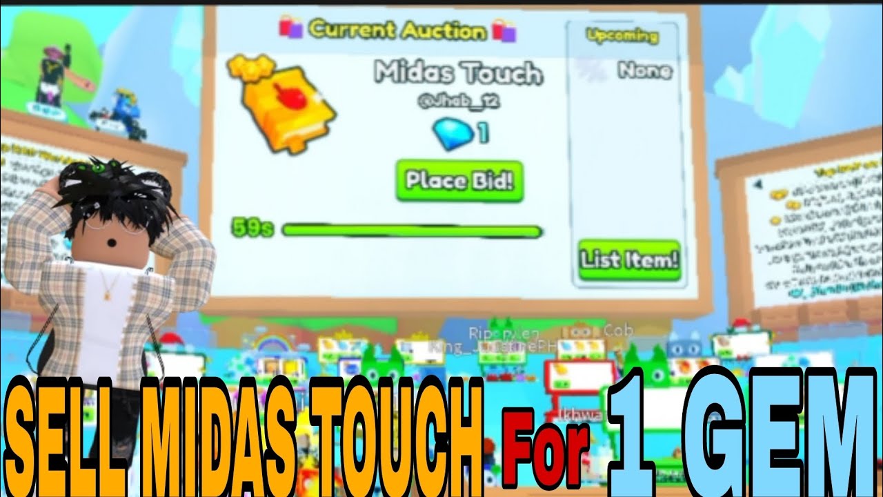 selling my midas touch for 1 gem (ROBLOX) pet simulator 99 | #roblox # ...