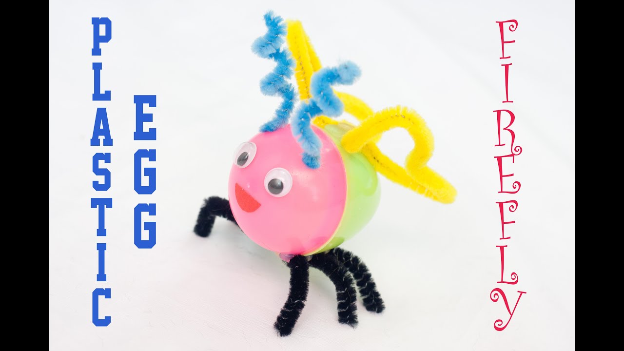 Craft an Adorable Plastic Egg Firefly - YouTube