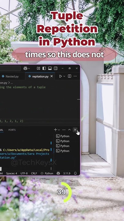 Tuple Repetition in Python #coding #python #programminglanguage #pythoncoding # ...