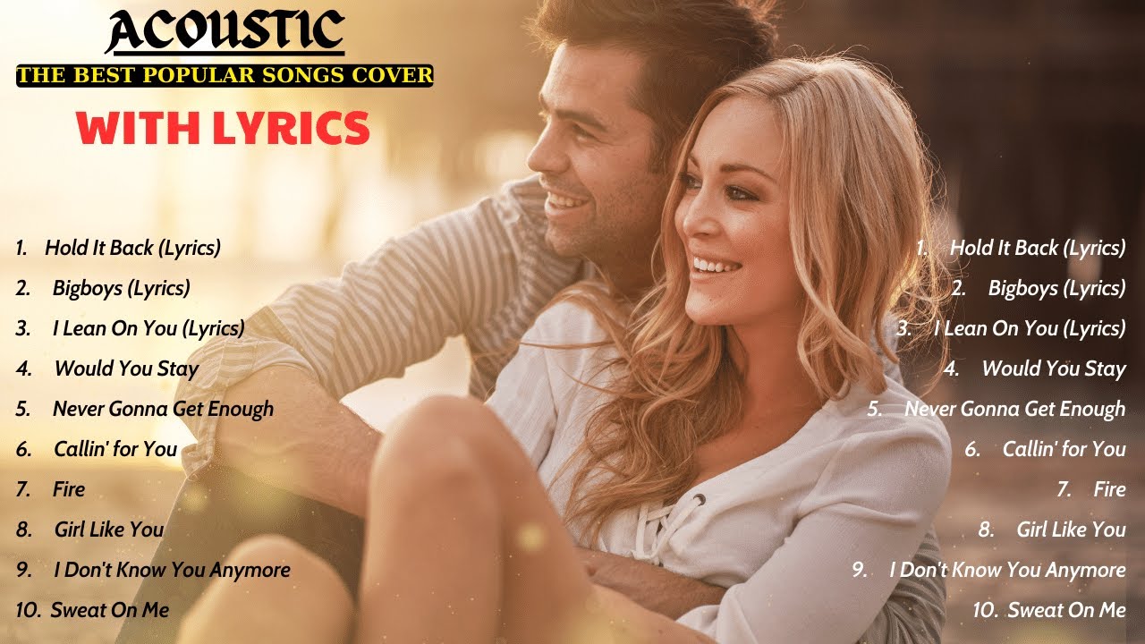 💝Acoustic songs cover 💝The best popular English songs 2023- Chill music ...