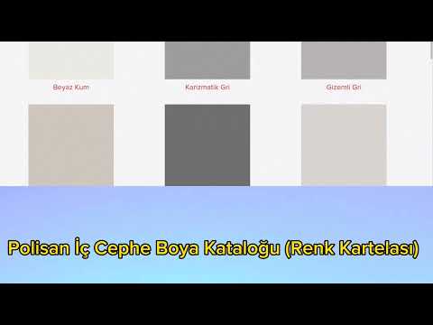 Polisan İç Cephe Boya Kataloğu (Renk Kartelası)