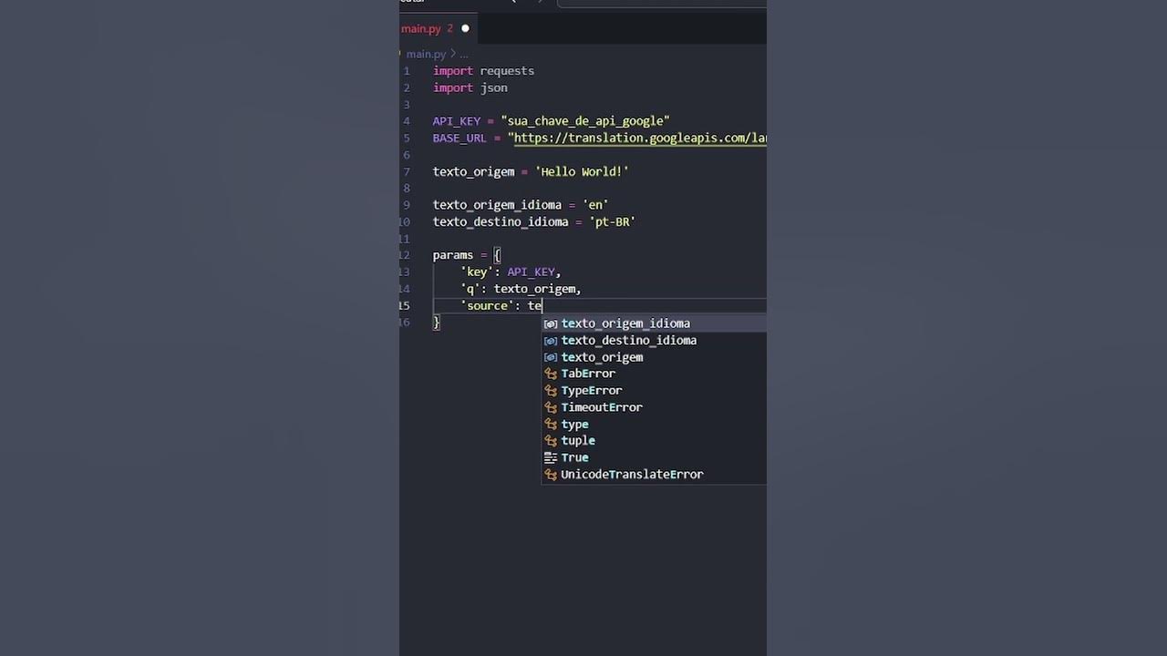Google Tradutor com Python #shorts #python #googletranslate #pythonprogramming #pythontutorial ...