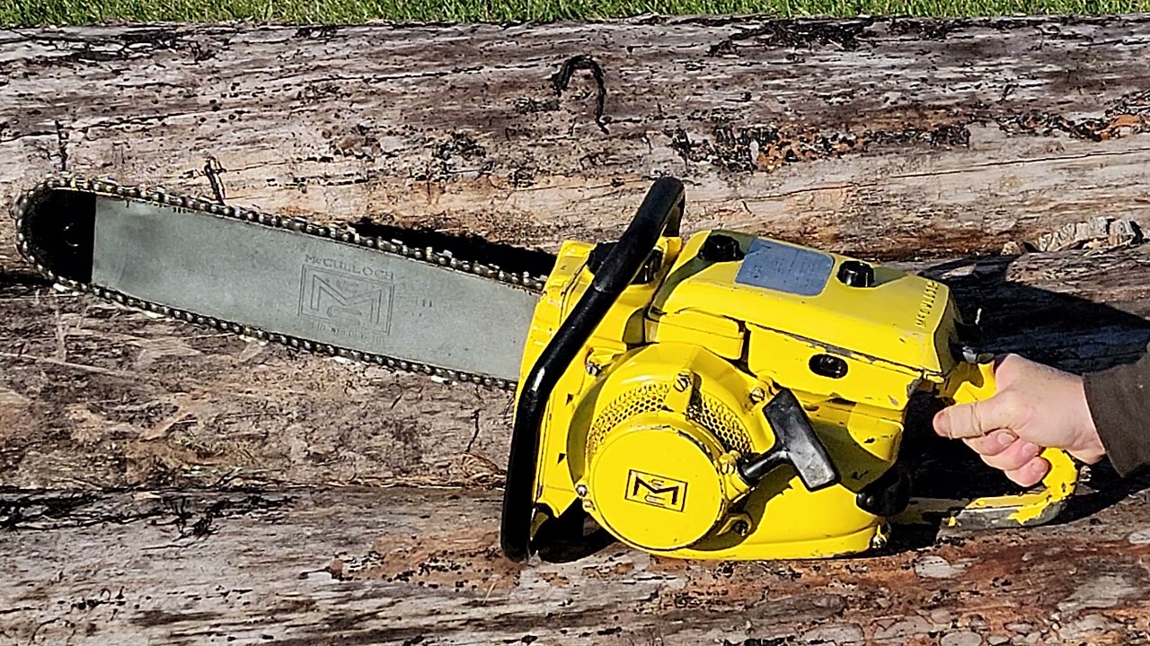 McCulloch 250 Chainsaw - YouTube
