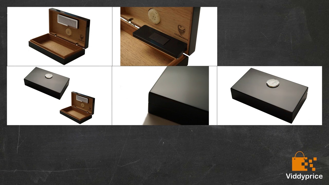 Review GERMANUS Mini Cigar Humidor for Travel, Couch or Terrace in ...