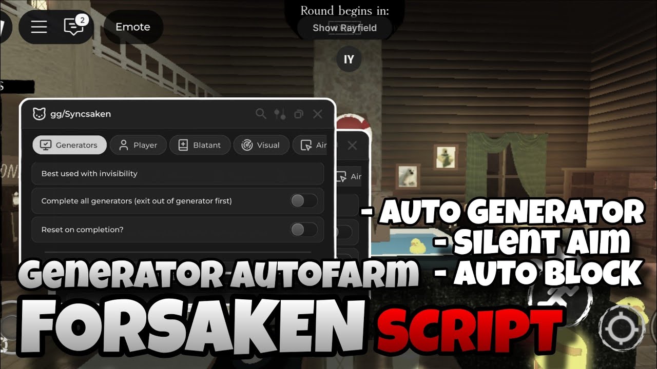 🔥 BEST Free FORSAKEN Script Roblox Auto Generator Autofarm 2025 - YouTube