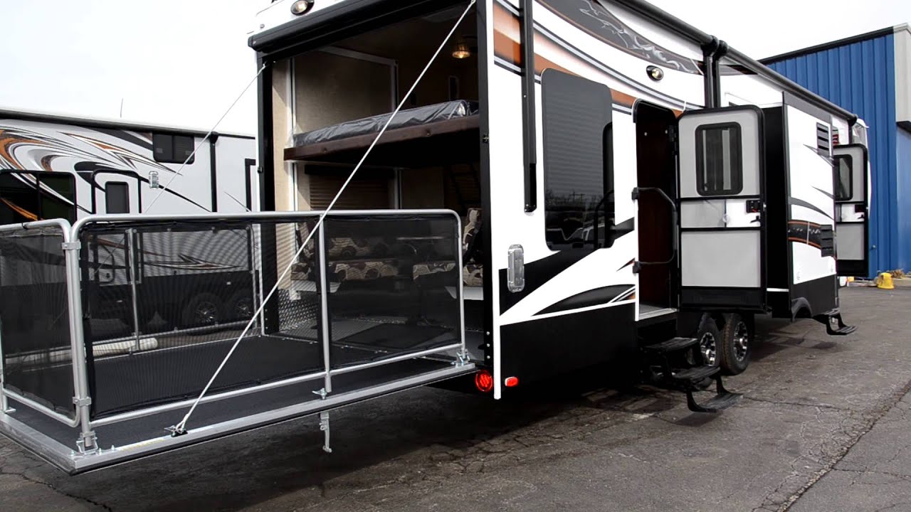 29701-FUZION 342 FIFTH WHEEL TOY HAULER - YouTube
