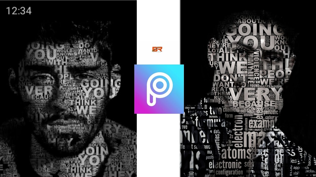 PICART TUTORIALS ! EDITING TYPOGRAPHTY(face text)BR EDITING ZONE🤟🤟🤟🤟🤟 ...