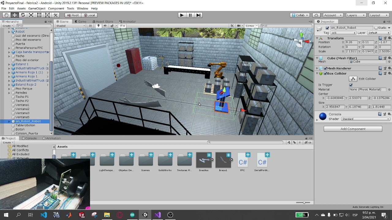 Laboratorio 4 Unity Arduino Youtube