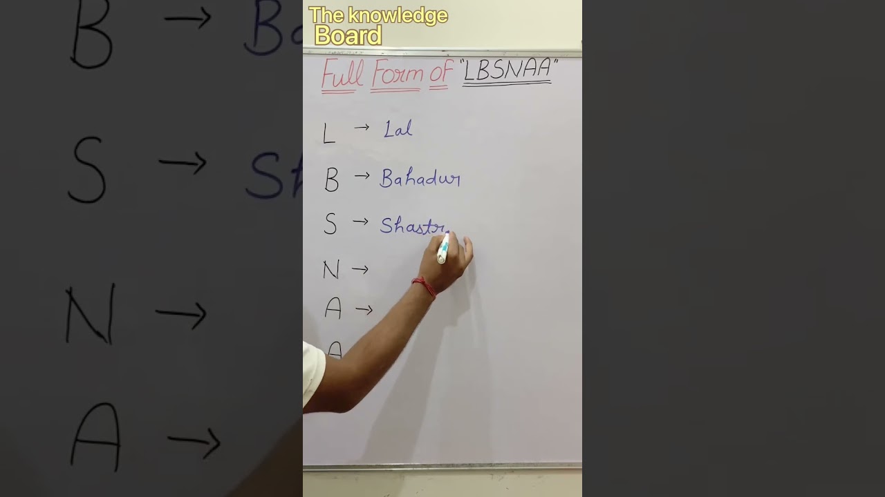 Full form of LBSNAA? LBSNAA ka full form kya hai? LBSNAA full form? # ...