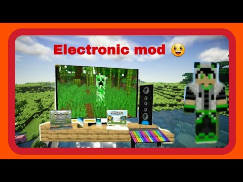 Electronic mod para minecraft pe - YouTube