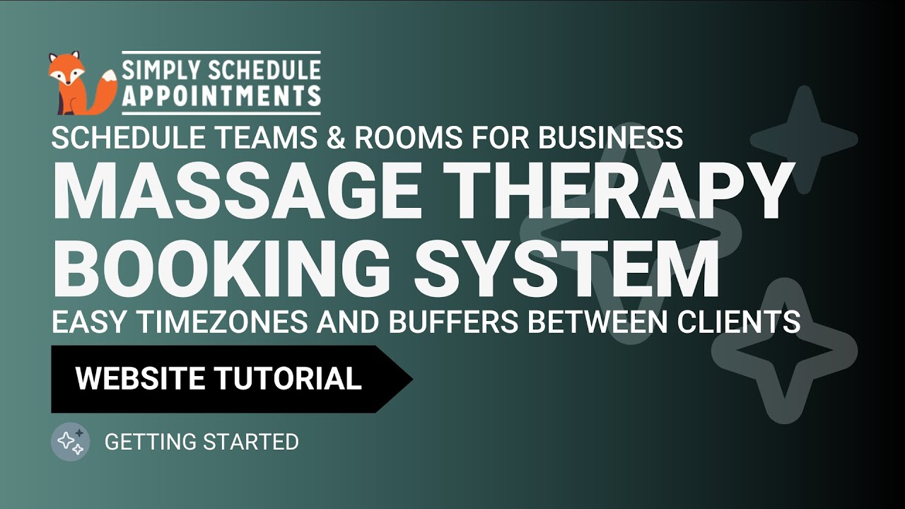 Overview Booking System for Massage Therapy Businesses | Schedule Team ...