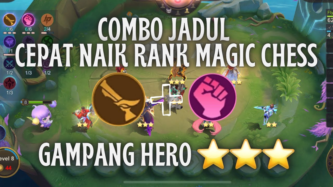 MAGIC CHEES COMBO JADUL INI CEPAT NAIK RANK DAN GAMPANG BINTANG 3 ...