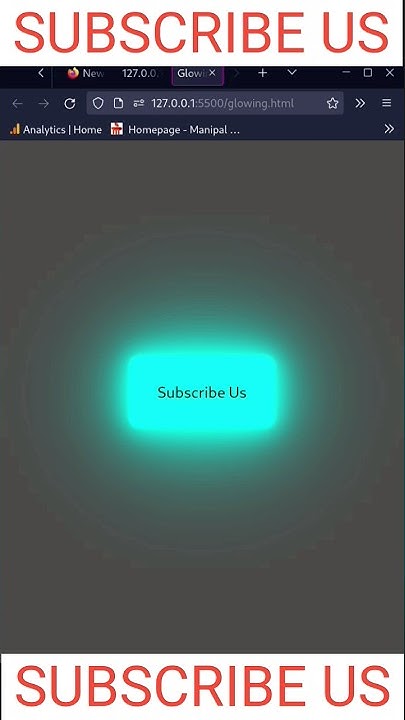 Glowing Button | HTML CSS | how to make Glowing button - YouTube