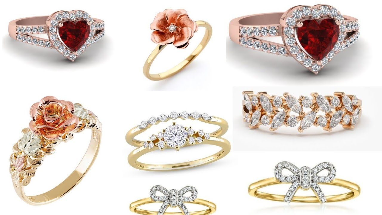 Gold Ring//Engagement Ring//Gold Rings With latest design//diamond ...