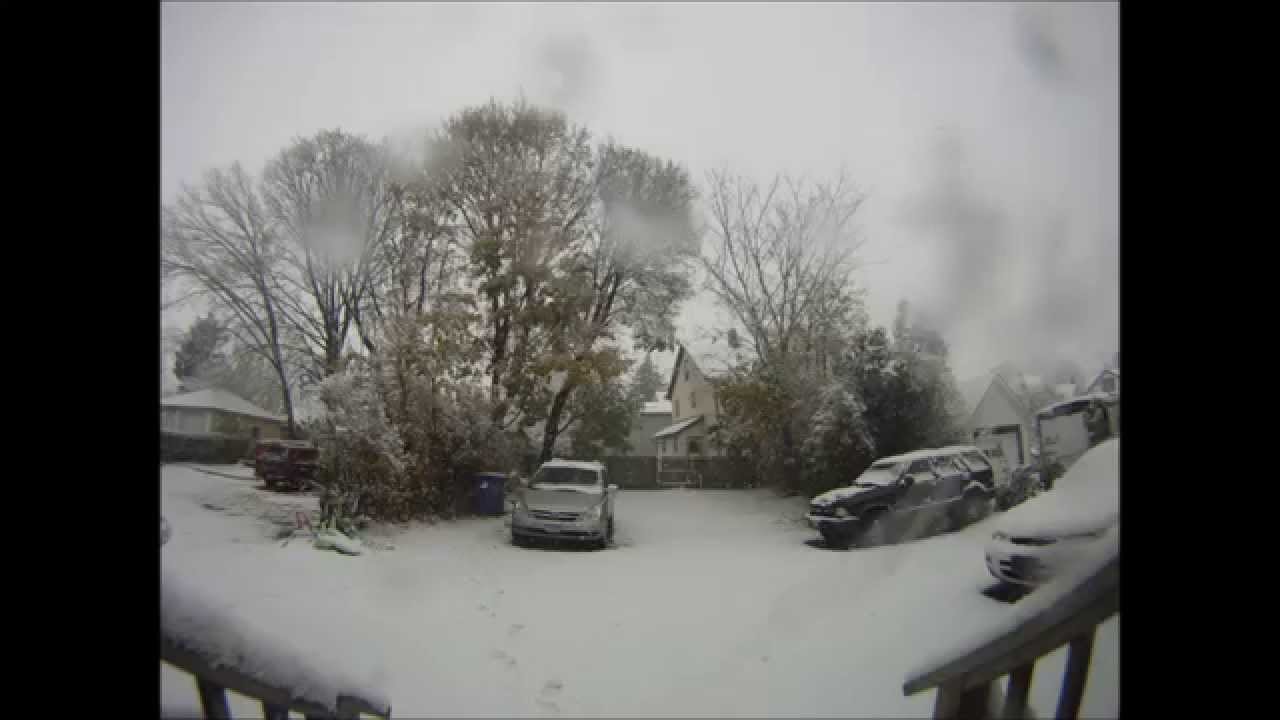 snow time lapse - YouTube