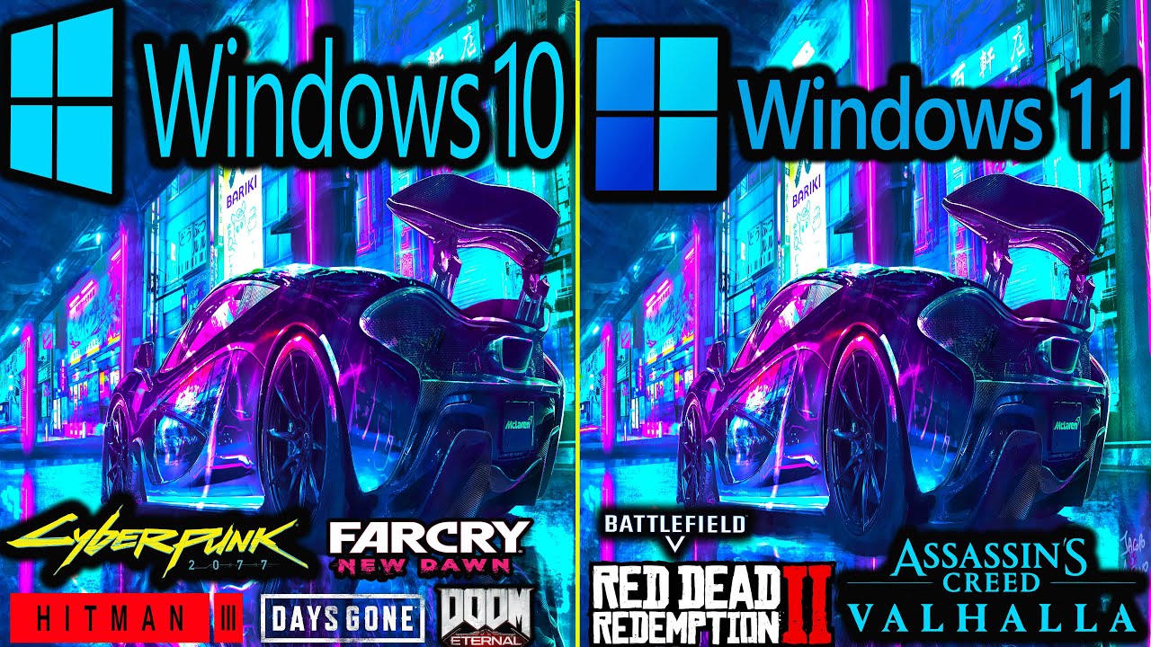 Windows 11 Final vs Windows 10 - Gaming 4K - YouTube
