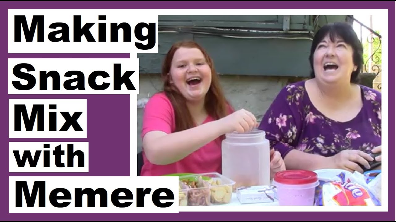 I Made Dollar Tree Snack Mix with Memere - YouTube