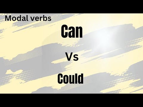 can vs could| uses & difference | modal verbs| ️ - YouTube