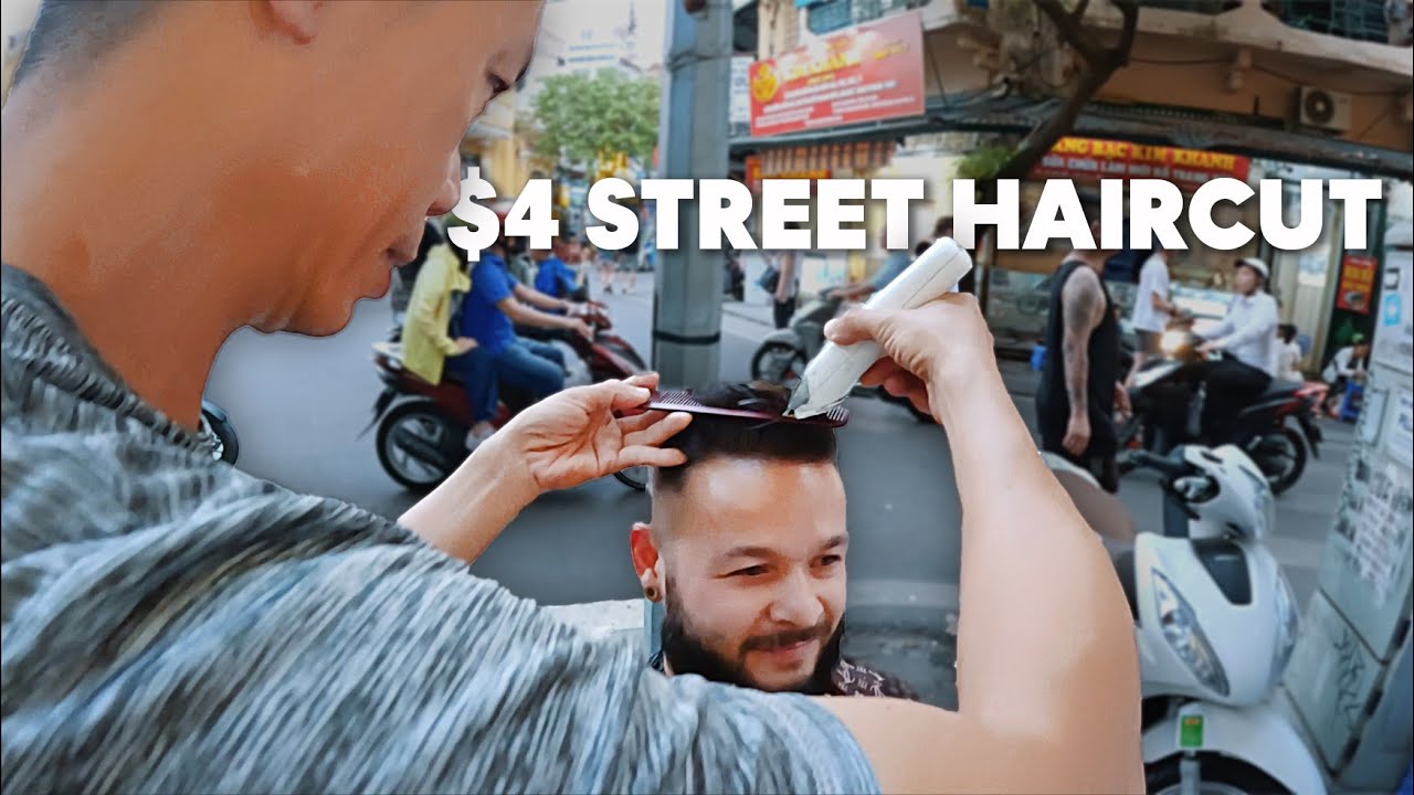 Vietnamese STREET BARBER scared me with this 7 minute haircut | Hanoi ...