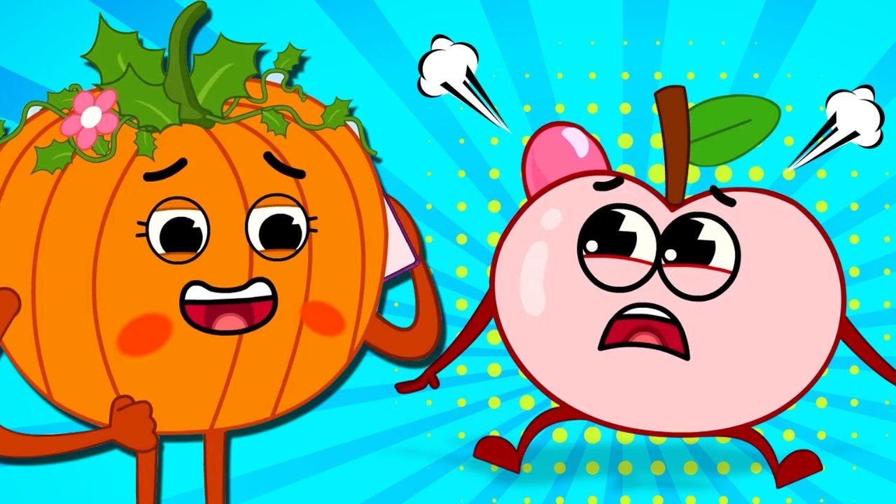 Five Cute Fruits Jumping on the Bed | Fun Songs For Kids By @kidscamp ...