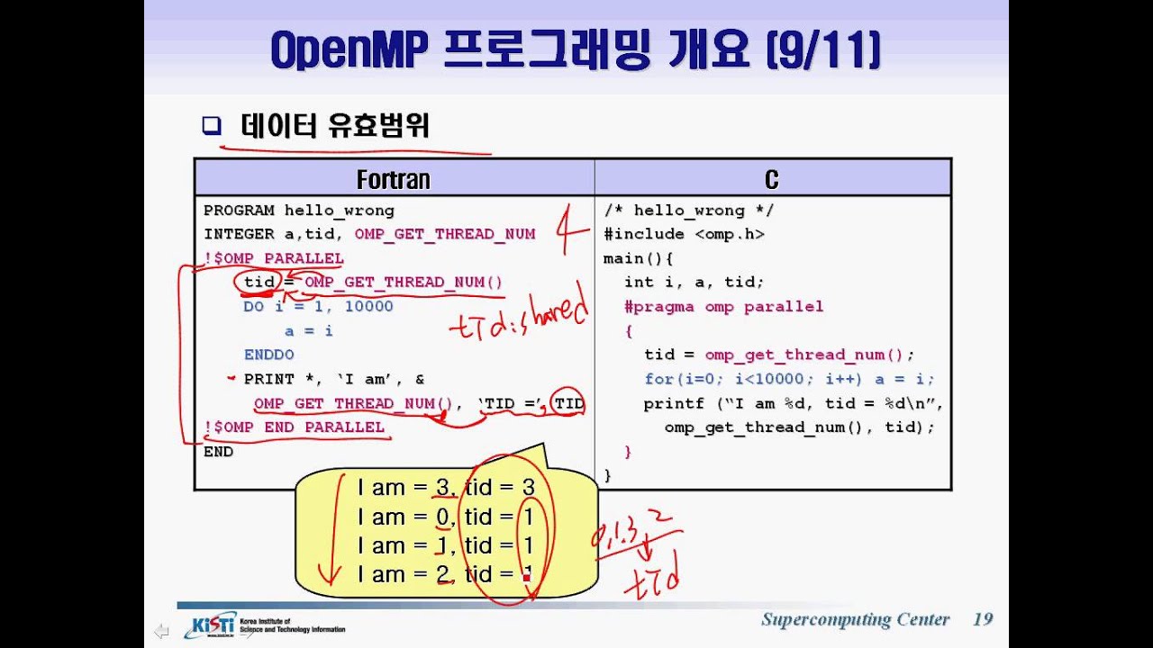 [KISTI] CH1. OpenMP Introduction (2/2) - YouTube