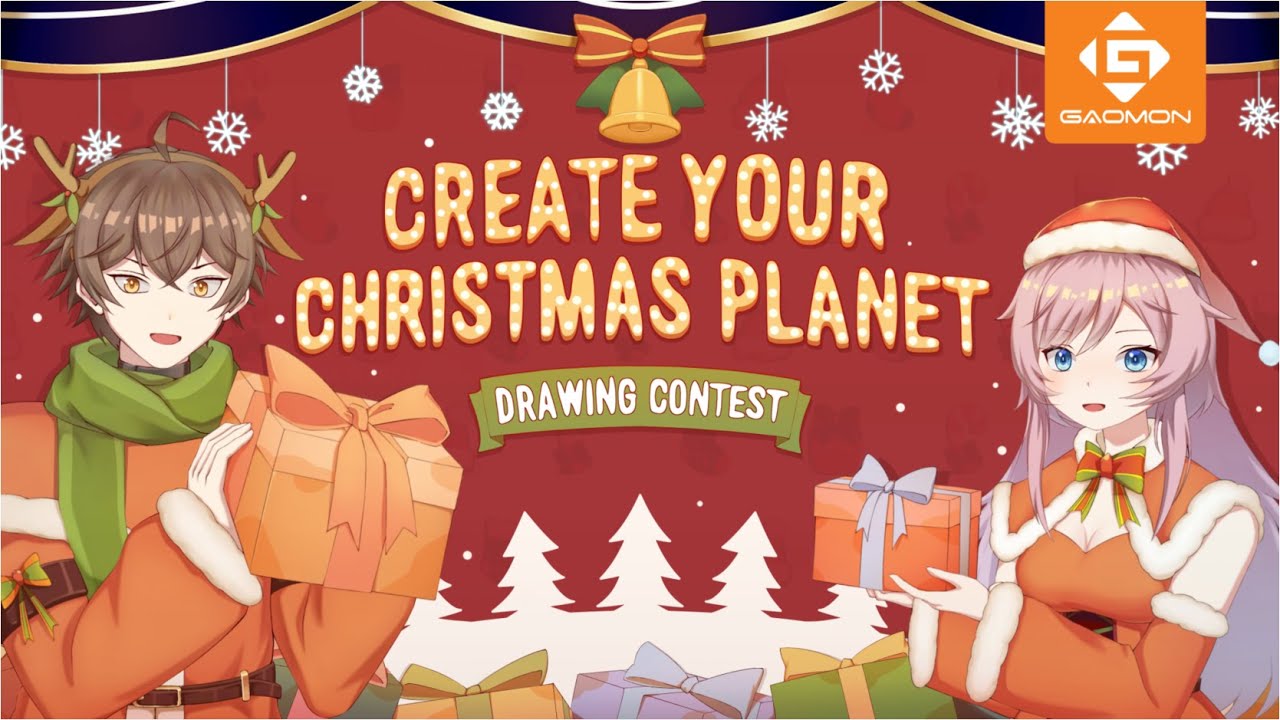Create Your Christmas Planet---Drawing Contest - YouTube