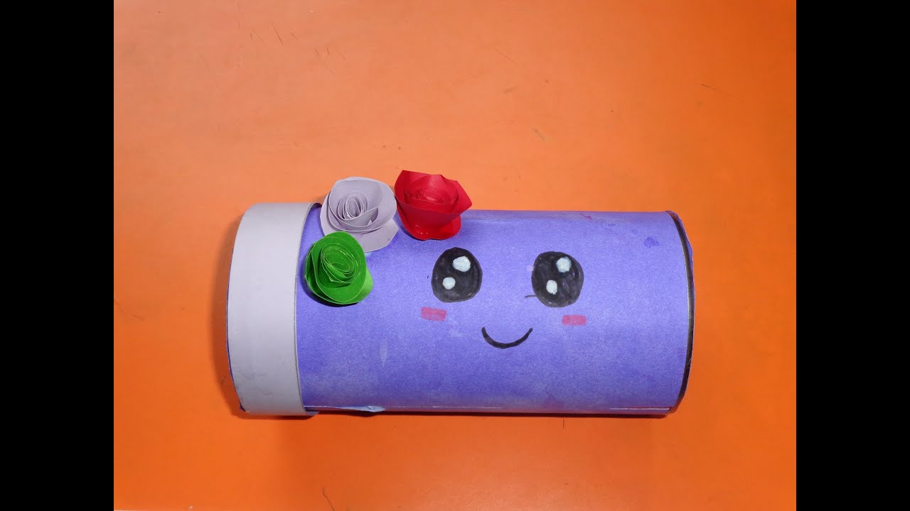 How to make DIY pencil box at home | Reuse the empty Pringles box - YouTube