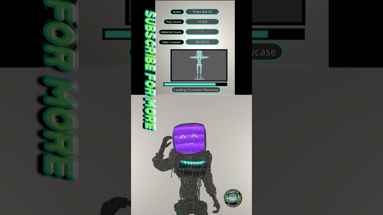 Proto-bot V3VRChat Character Showcase. #vrchat #vtuber #shorts - YouTube