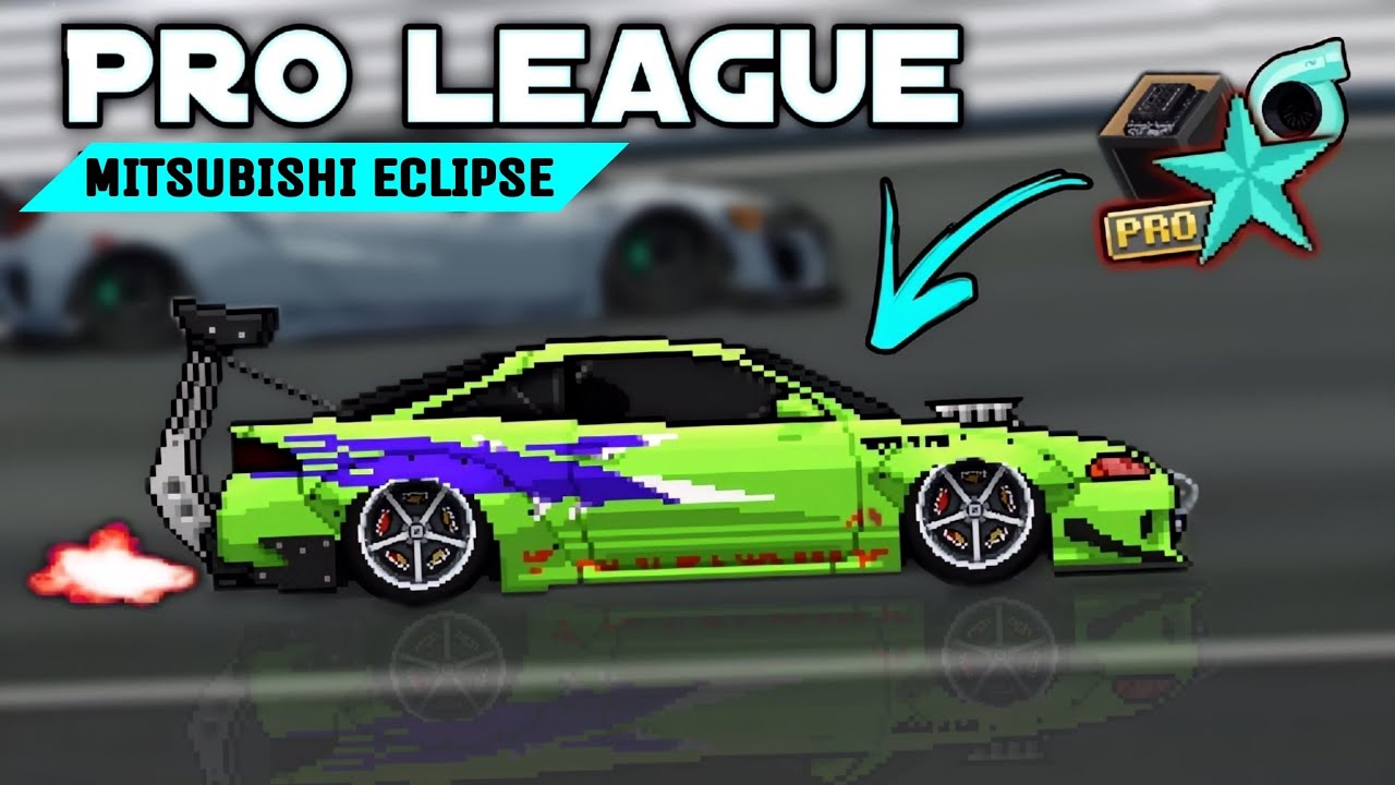 Mitsubishi Eclipse PRO LEAGUE | Pixel Car Racer | 6.2 Seconds 1/4 Mile ...