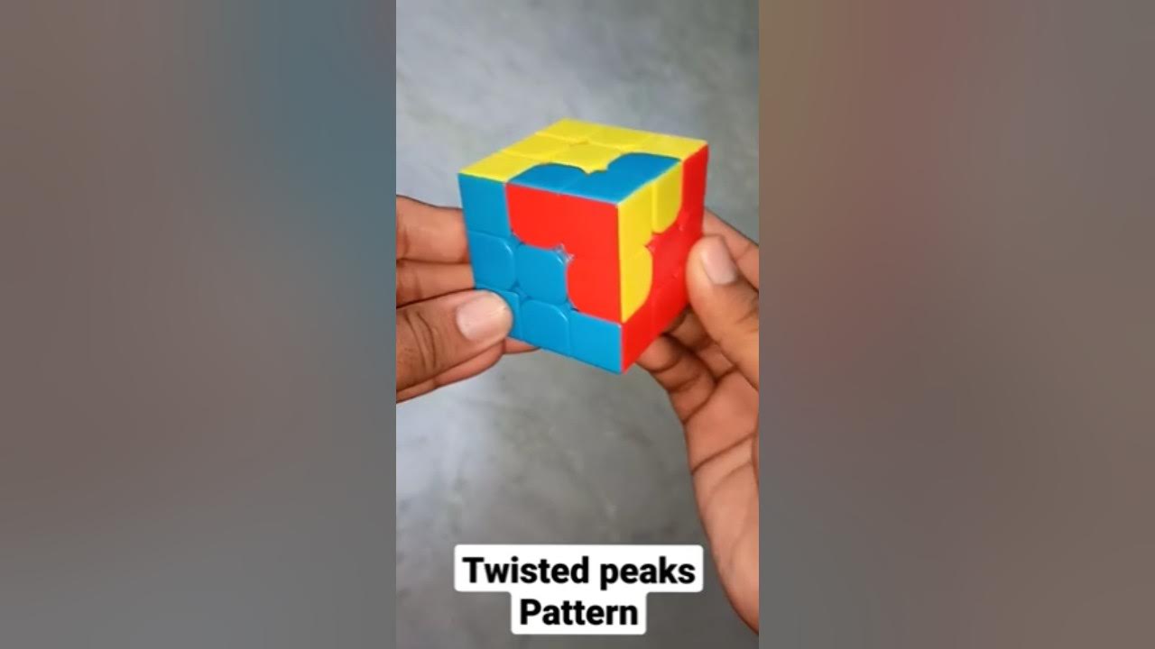 3×3 Cube Twisted peaks pattern👀 || Rubik's cube | new pattern - YouTube