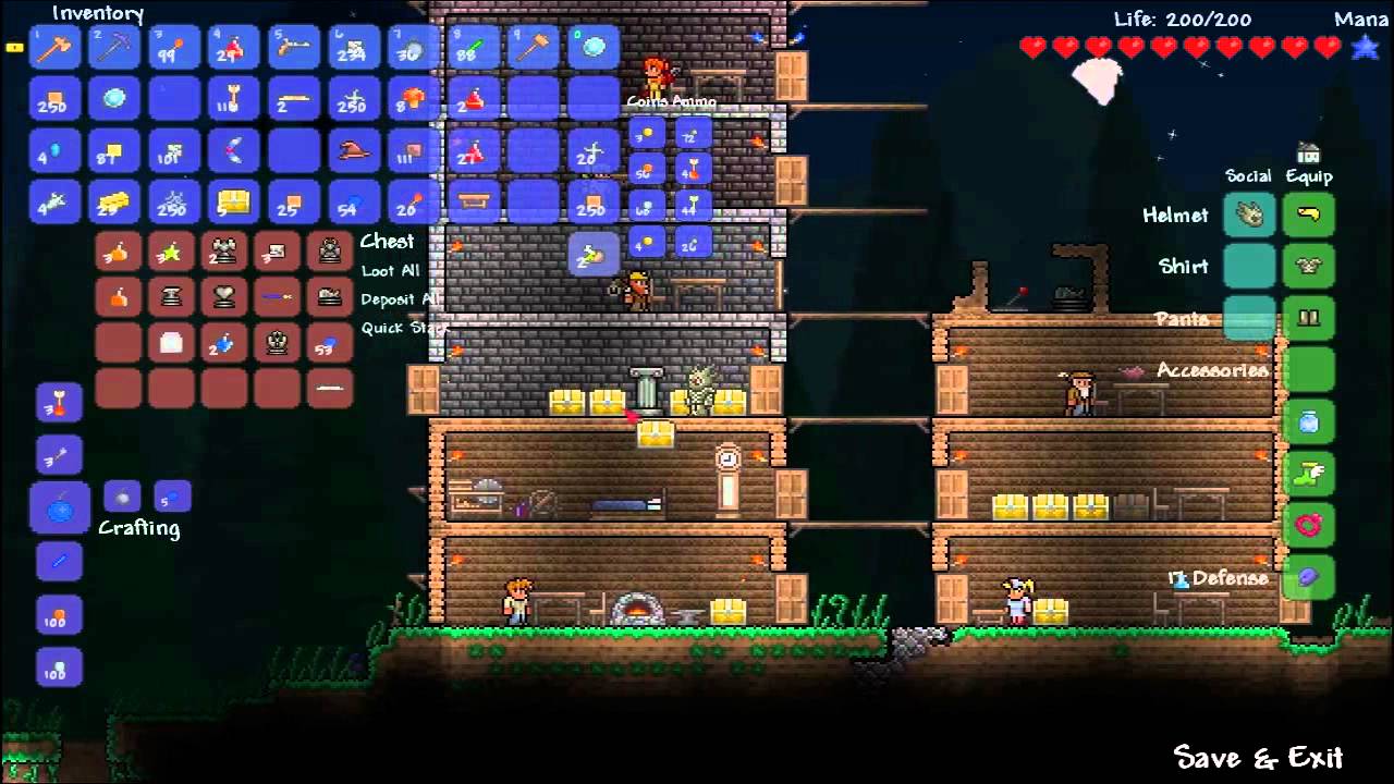 Terraria: Hardcore Challenge - part 56 - VIKING FAIL - MINING and HOUSE ...