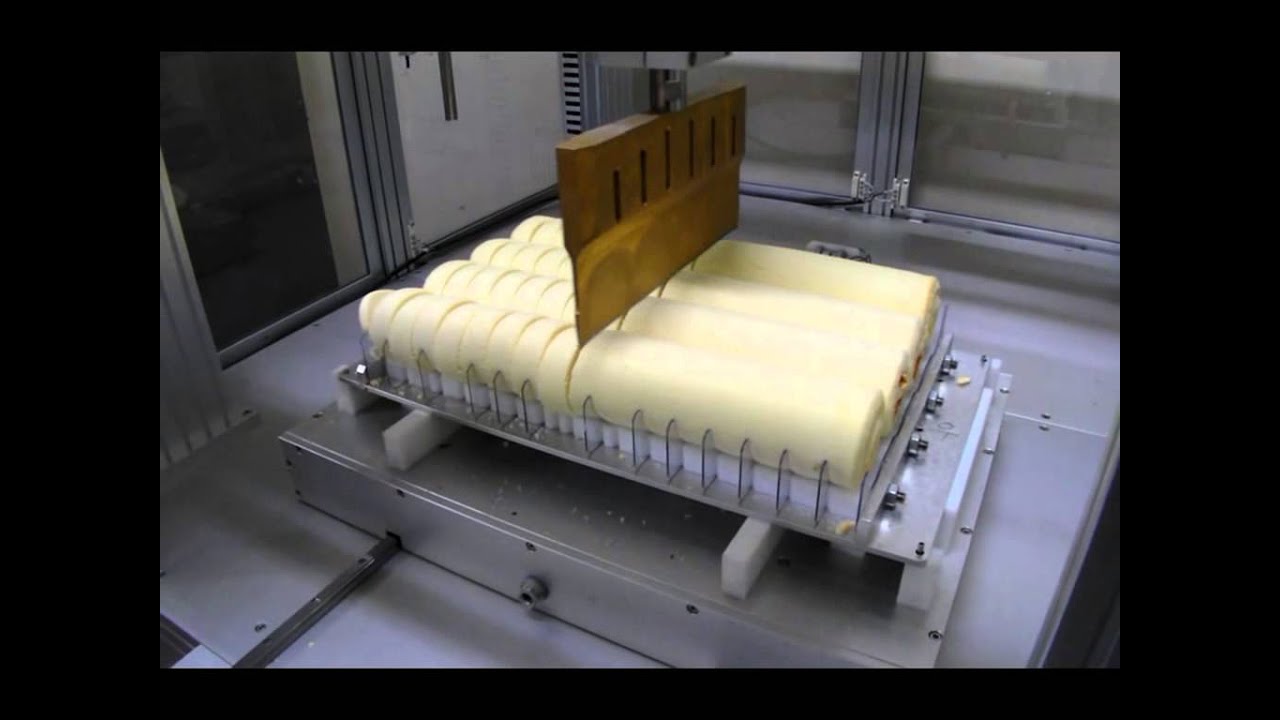 Roll Cake cutting by Ultrasonic Cake Cutting Machine ( 330 mm Blade ...