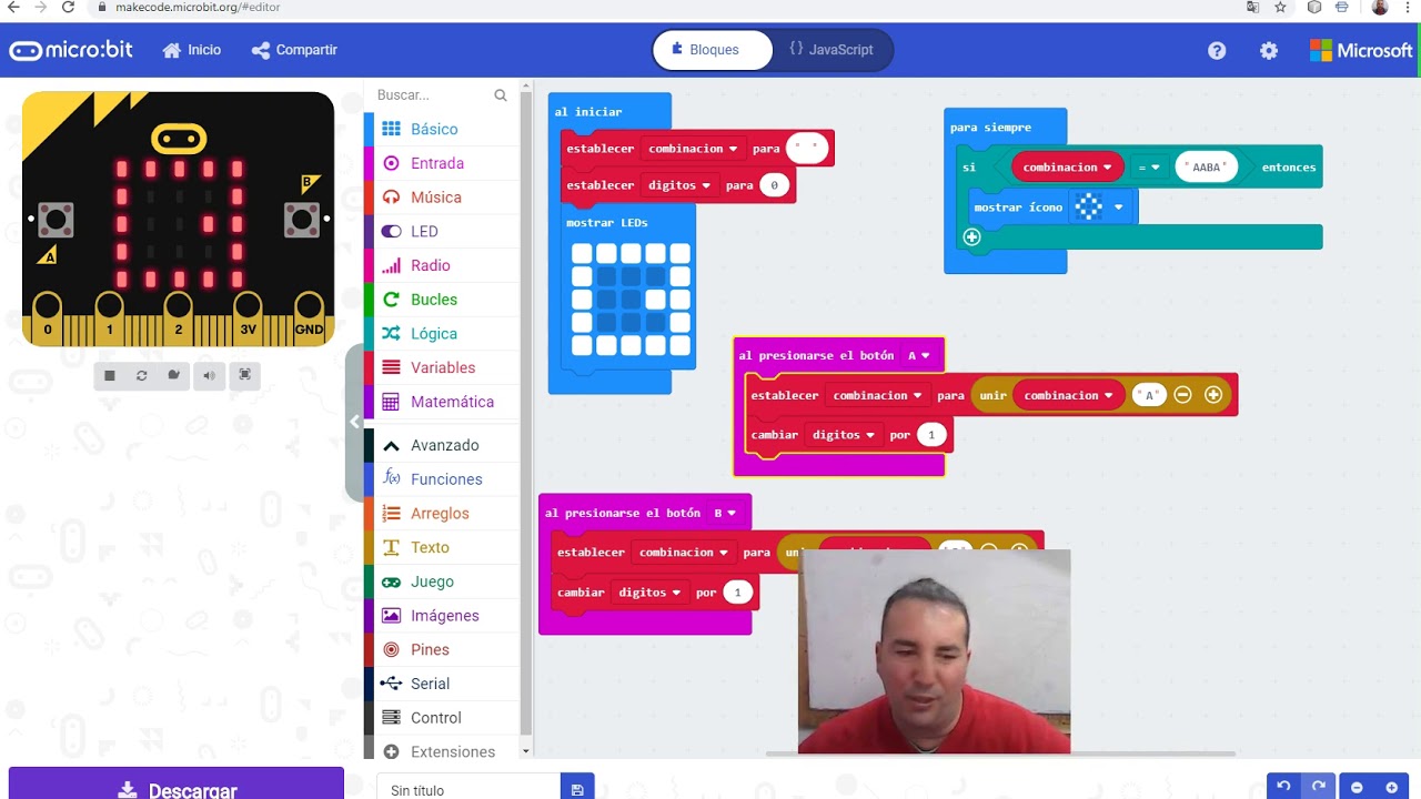 Juego de adivinar código en micro:bit - YouTube